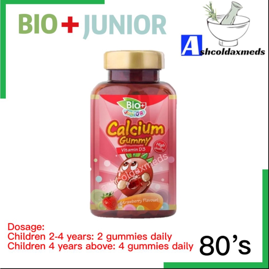 BioPLUS Junior Calcium Gummies 80'S - Farmasi Limbongan