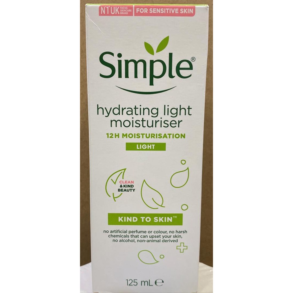 SIMPLE Hydrating Light Moisturiser 125ml - Farmasi Limbongan