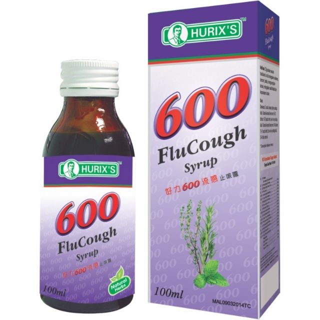 Hurix's 600 Flu Cough Syrup 100ml - Farmasi Limbongan